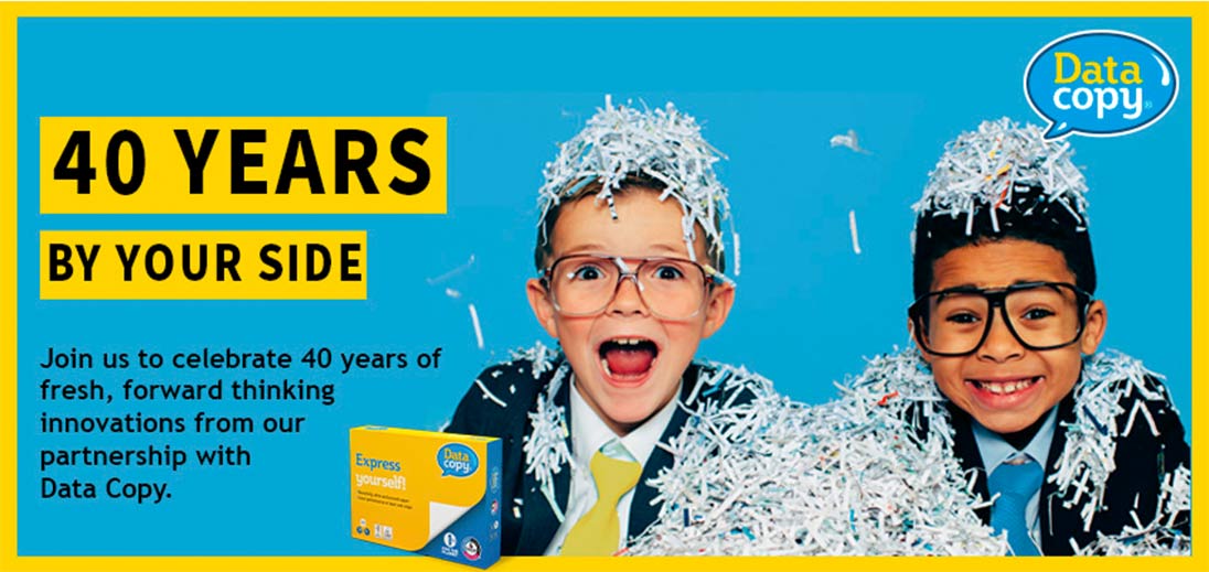 40th Anniversary Of Data Copy - Office - News | Antalis UK