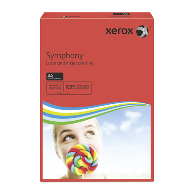 Xerox Symphony Strong Dark Red A4 160gsm Pack of 250 Sheets | Antalis UK