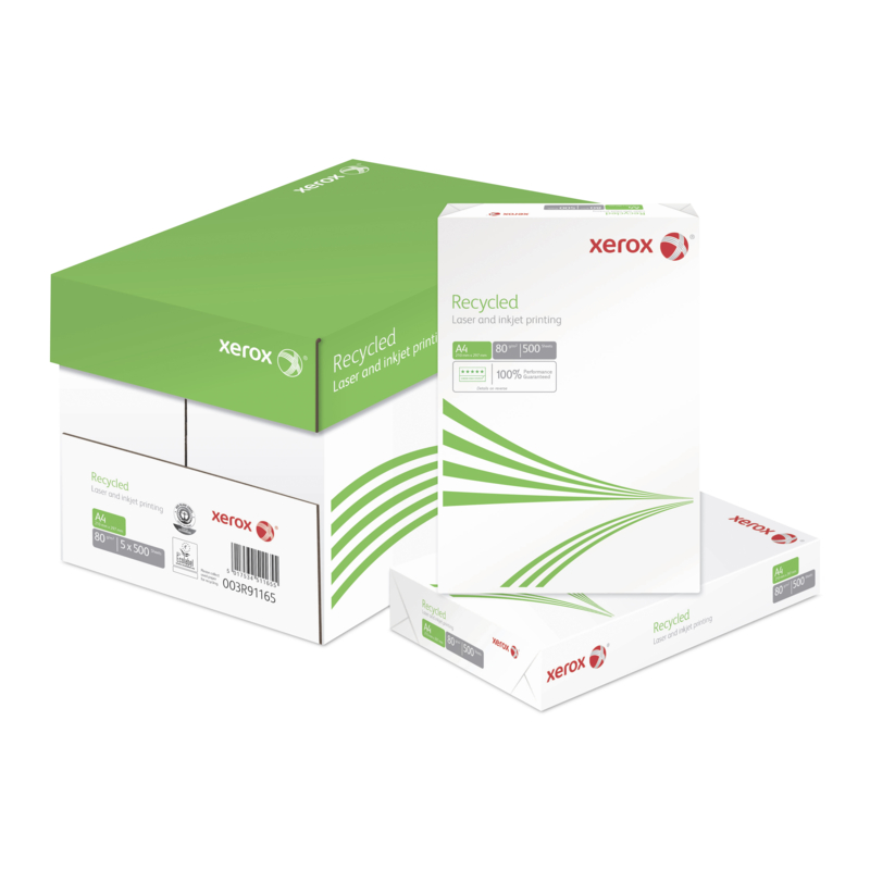 Xerox Recycled White Printer Paper A4 80gsm pack of 500 sheets | Antalis UK