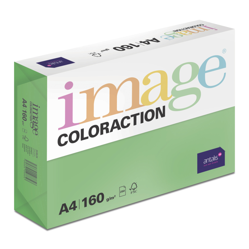 Image Coloraction Dublin Deep Green Paper A4 160gsm Pack of 250 Sheets ...