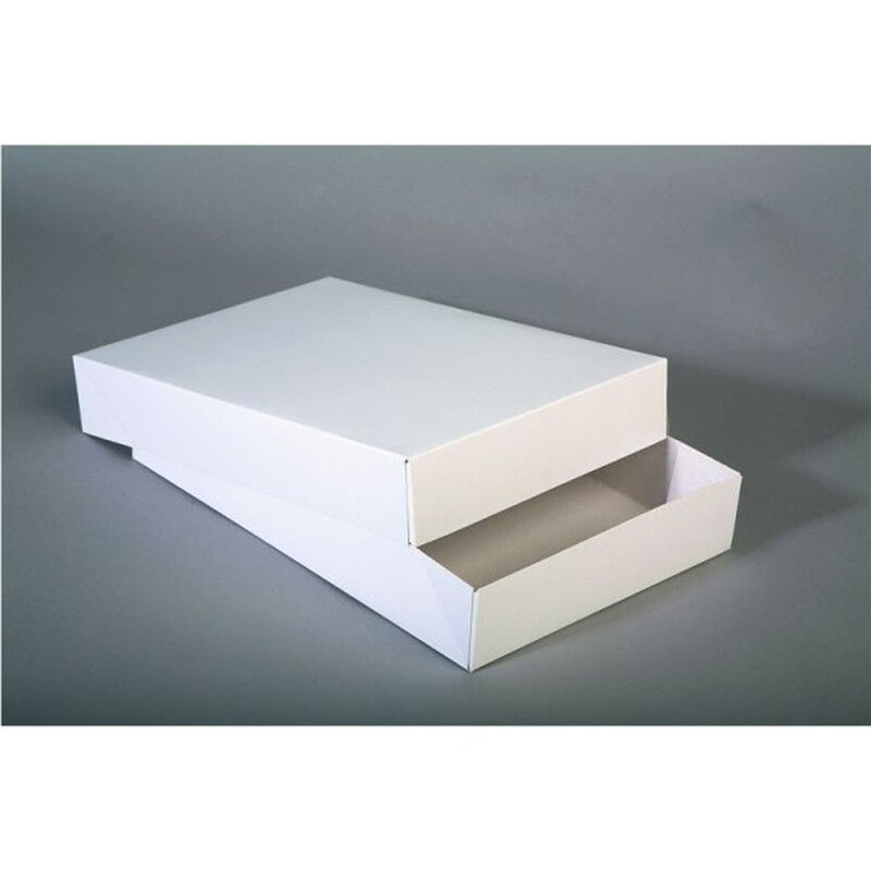 White A4 Stationery Box with Lid 305x216x57mm 50 Units | Antalis UK