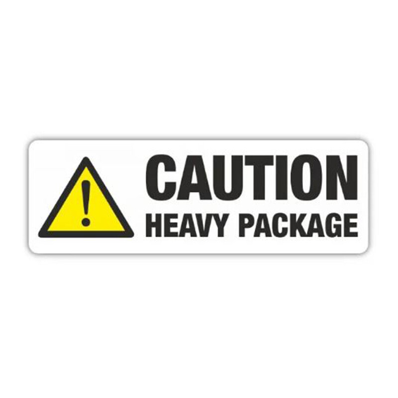 Parcel Label 148x50mm "CAUTION HEAVY PACKAGE" | Antalis UK